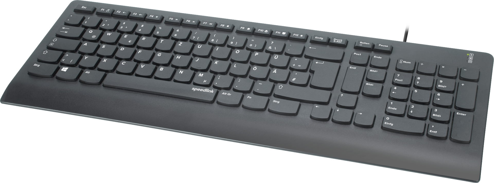 Speedlink - HI-GENIC Antibacterial Keyboard, black - DE Layout / Computers - Techbox ...