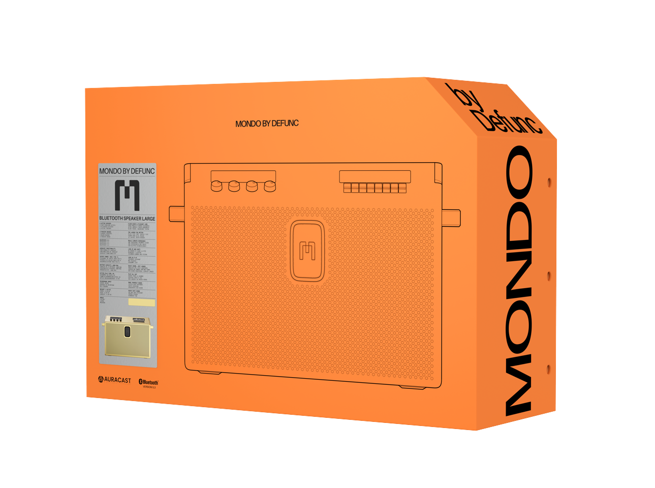 Mondo by Defunc - BT Speaker Large Gold/Black / Electronics - Techbox ...