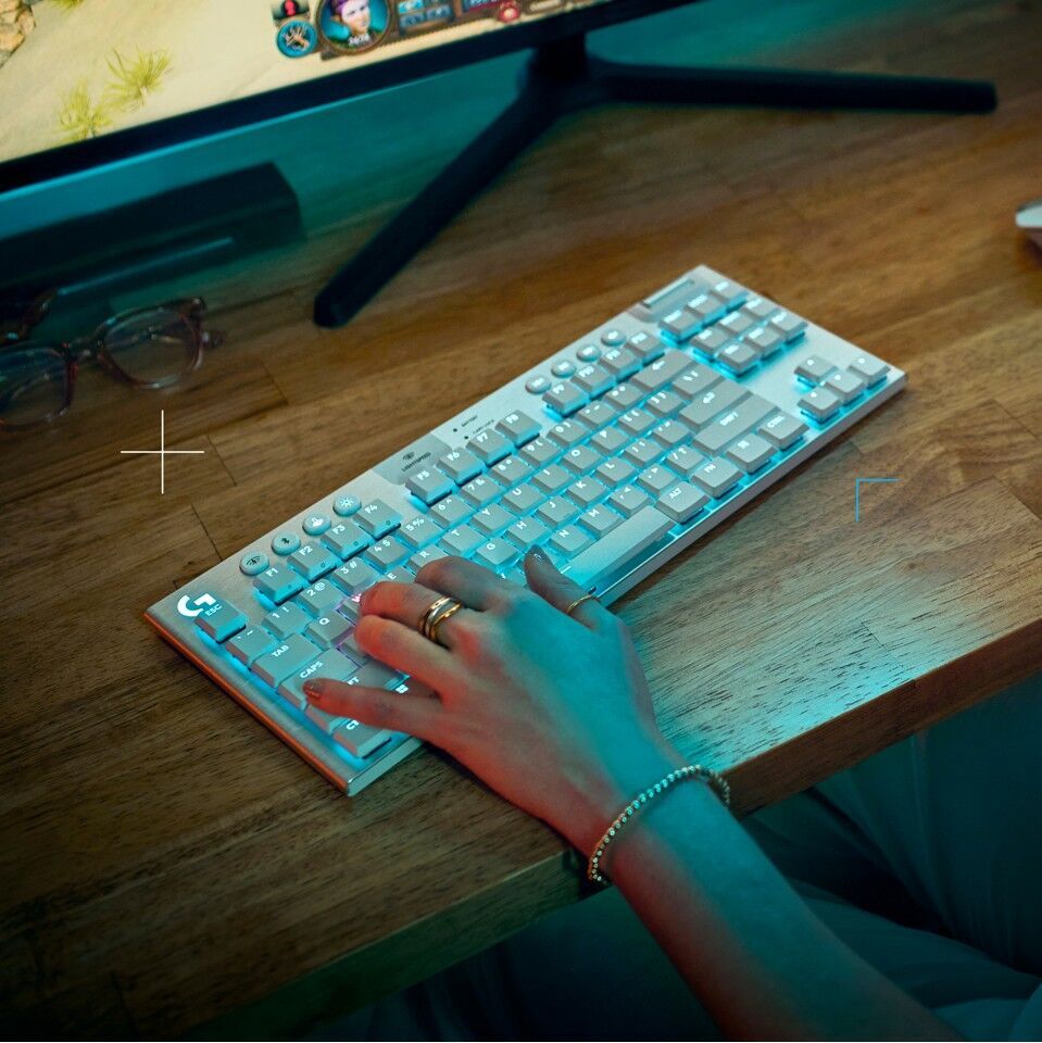 Logitech - G915 X LIGHTSPEED TKL Low-Profile Wireless Gaming Keyboard ...