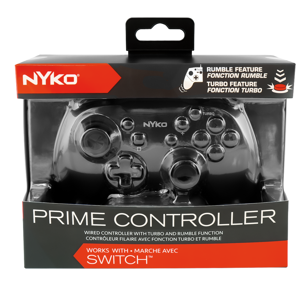 Nyko Prime Wired Controller - Black For Switch / Nintendo Switch ...