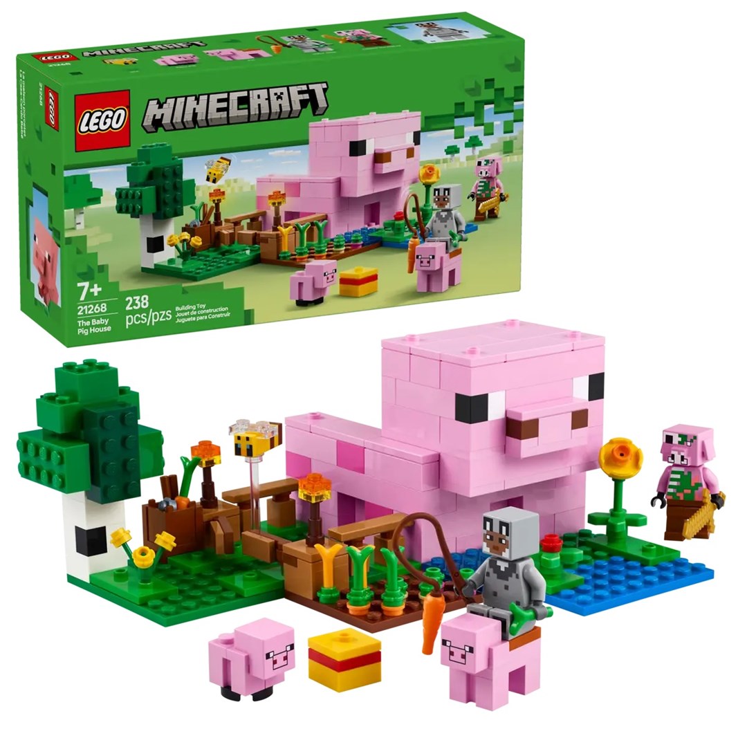 LEGO MINECRAFT 21268 The Baby Pig House Αυθεντικά Συλλεκτικά | Techbox