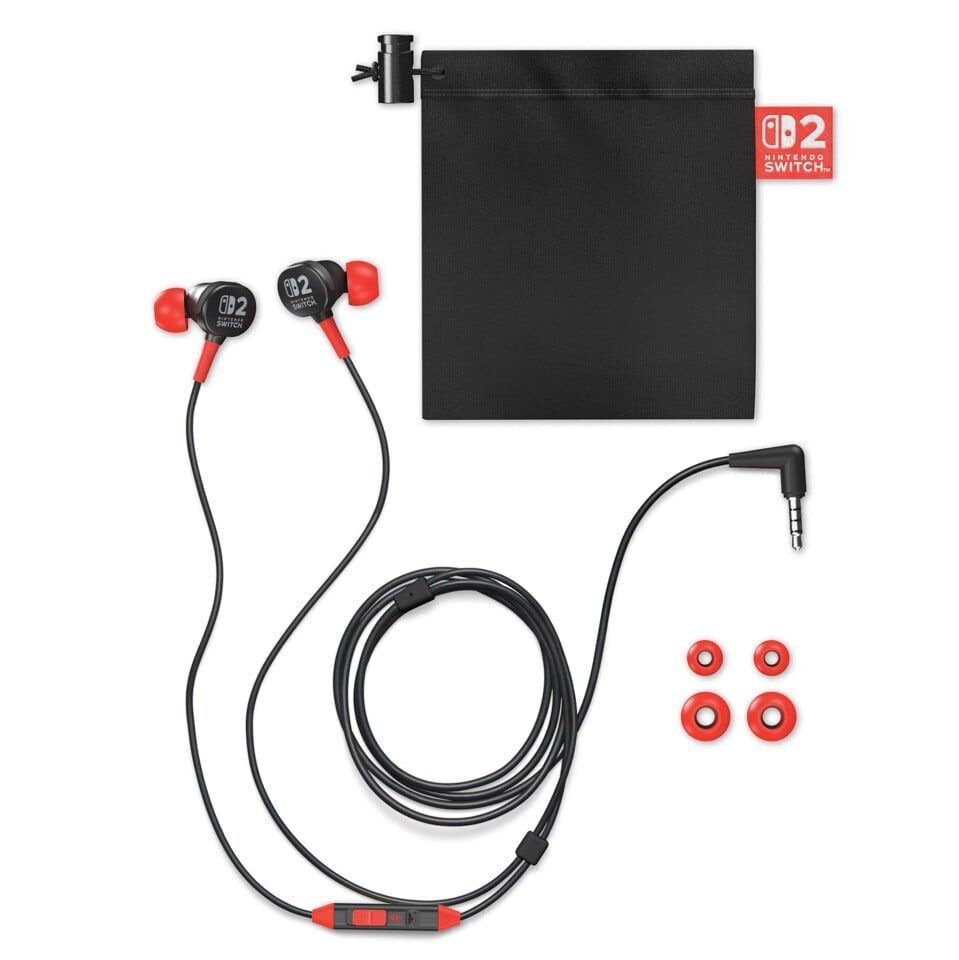 PowerA Wired Earbuds for Nintendo Switch 2- Black / Nintendo Switch 2 ...