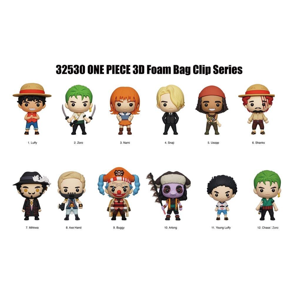 One Piece 3D PVC Bag Clips Netflix Series 1 Display (24) - Techbox ...