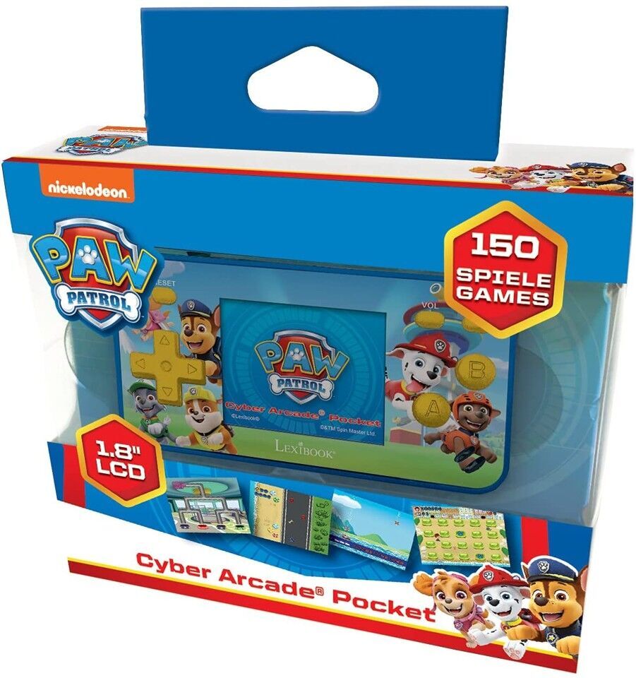 Lexibook - Paw Patrol - Handheld Console Cyber Arcade® Pocket (JL1895PA ...
