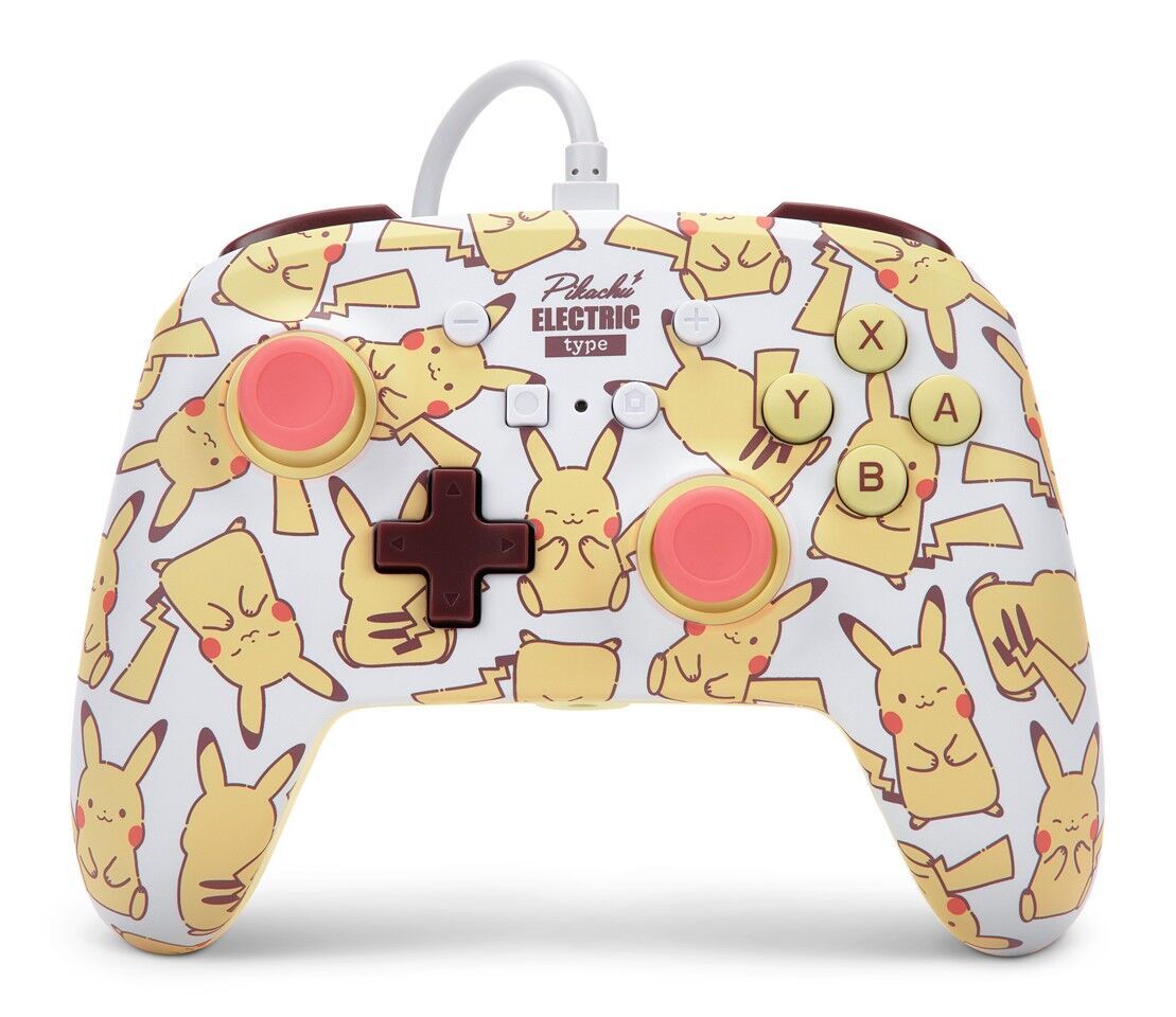 PowerA NSW ENH Wired Controller - Pikachu Blush / Nintendo Switch ...