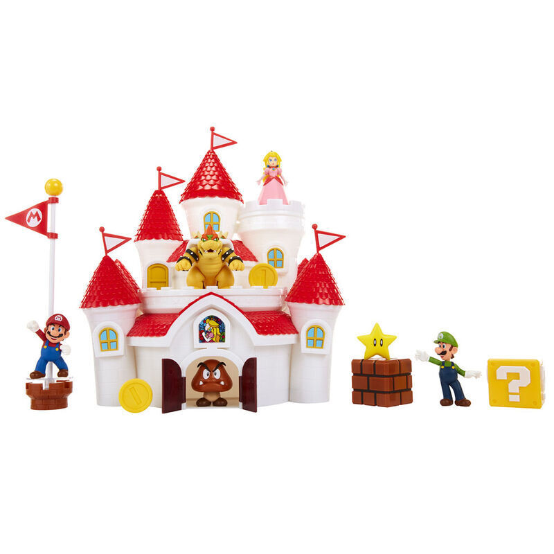 Super Mario Bros Mushroom Kingdom Deluxe Castle playset - Techbox ...