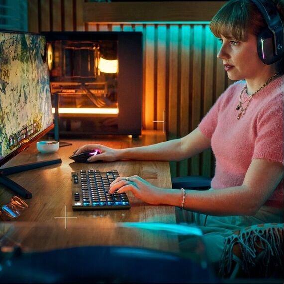 Logitech - G915 X LIGHTSPEED TKL Low-Profile Wireless Gaming Keyboard ...